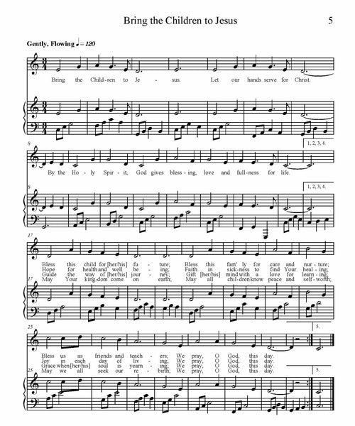 Bring the Children to Jesus Sheet Music (PDF Download) – Herald House