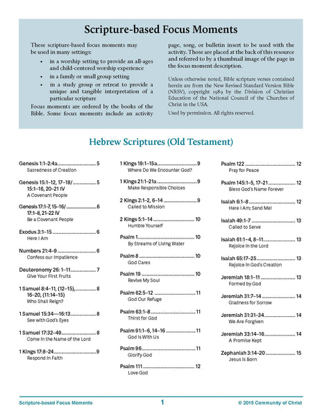 Focus Moments (PDF Download) – Herald House